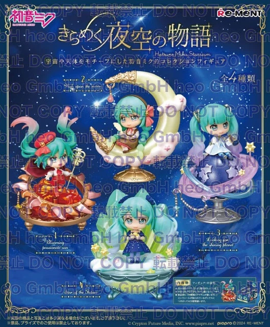 HATSUNE MIKU MINI Figures Miku Starrium Display (4) Re-Ment EUR 73,90 ...