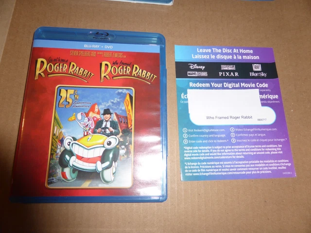 WHO FRAMED ROGER Rabbit Blu Ray + Dvd + Digital 4K Near Like New $4.50 ...