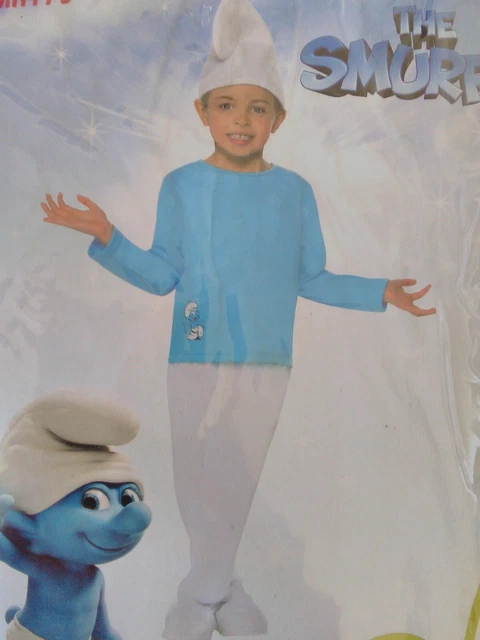 THE SMURFS BOY Smurf Children's Fancy Dress Costume Outfit Age 3-4 ...
