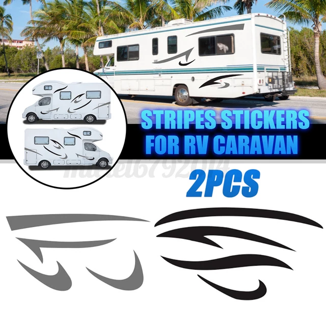 MOTORHOME VINYL STRIPES Graphics Stickers Decals Camper Van Rv Caravan ...