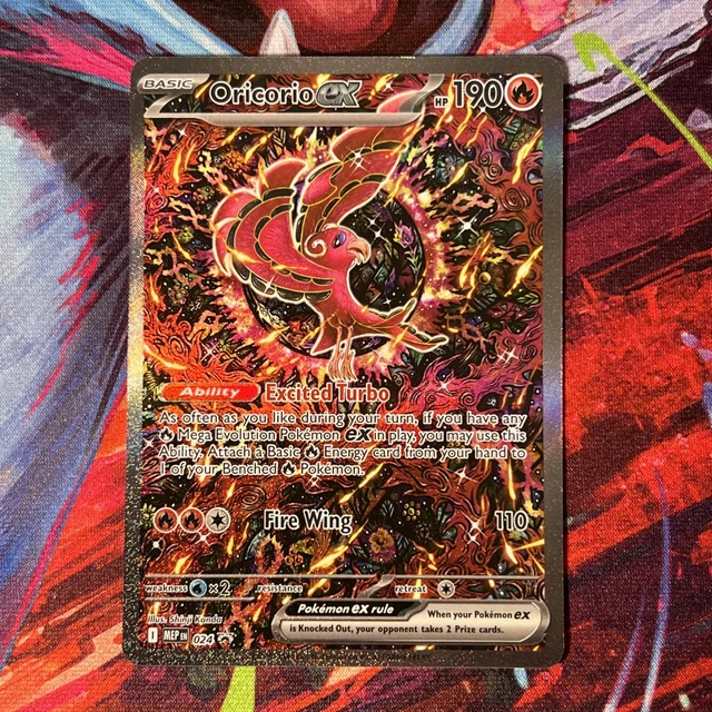 ORICORIO EX MEP 024 Mega Evolution Black Star UPC PROMO Pokemon *Pack ...