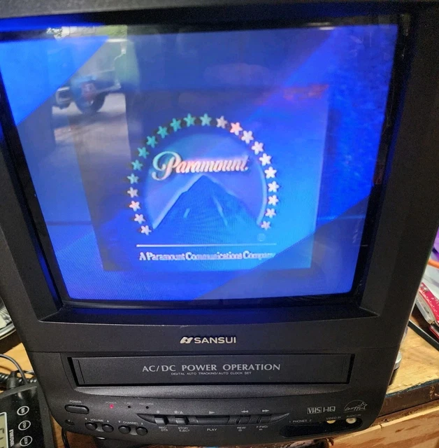 SANSUI 9& TV / VCR Combo Retro Gaming TV COM0961B CRT TV No Remote ...