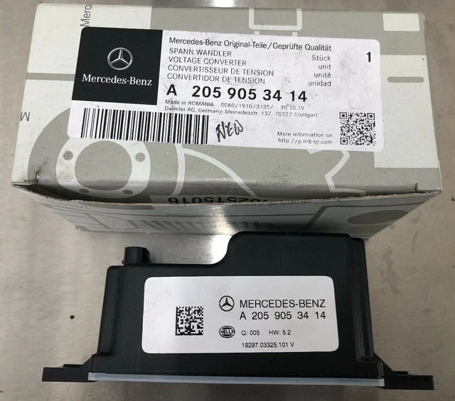 GENUINE MERCEDES-BENZ W213 W205 A2059053414 Voltage Converter Auxiliary ...