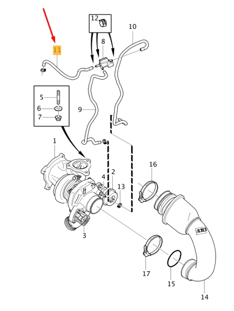 VOLVO V60 MK1 Turbocharger Hose 9443862 NEW GENUINE £31.50 - PicClick UK