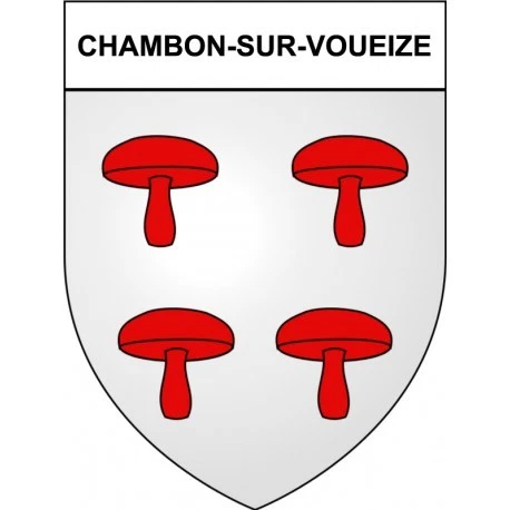 CHAMBON-SUR-VOUEIZE 23 VILLE Stickers blason autocollant adhésif Taille:17 cm EUR 6,99 - PicClick FR