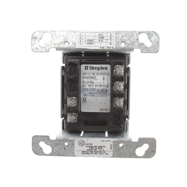 SIMPLEX 4090-9002 IDNET Relay Iam Individual Addressable Module $19.50 ...