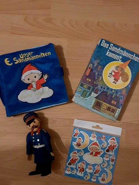 STOFFPUPPE HAUPTMANN VON Köpenick DDR Vintage Sandmännchen 4-teiliges ...