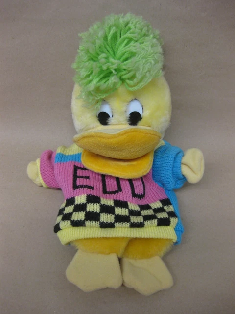 VINTAGE EDD THE Duck 12" Hand Puppet Soft Plush Toy Childrens CBBC 1990 ...