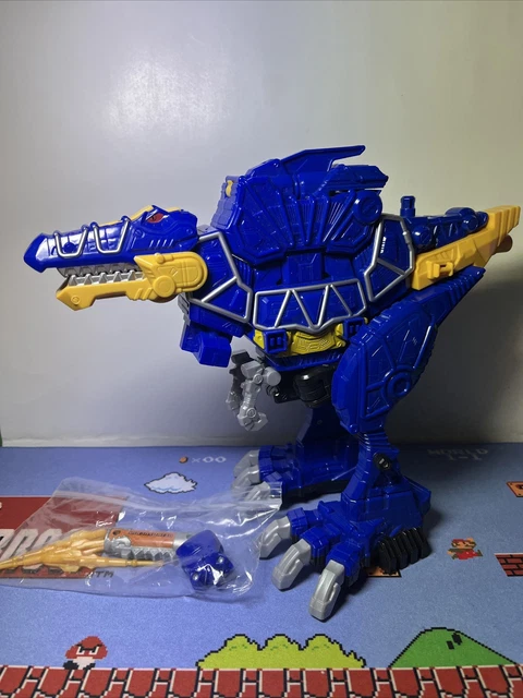 POWER RANGERS DINO Charge Megazord Deluxe Spino Zord Blue T-Rex ...