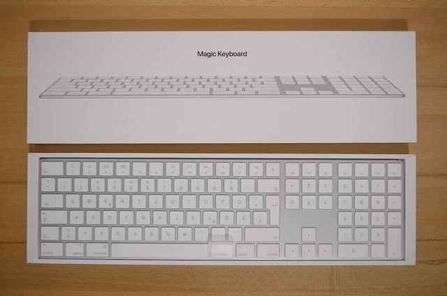 APPLE MAGIC KEYBOARD mit Ziffernblock QWERTZ Numeric Keypad MQ052D/A ...