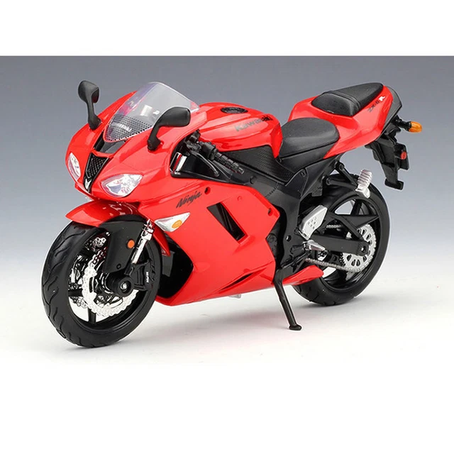 KAWASAKI NINJA ZX-6R 1/12 Scale Diecast Motorcycle Model Toys for Kids ...