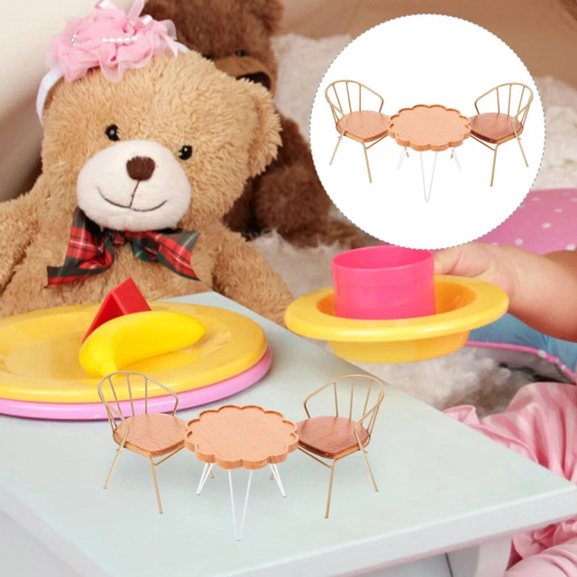 TABLE ET CHAISES De Maison De Poupée Chaise Longue Positionner EUR 16,24 - PicClick FR