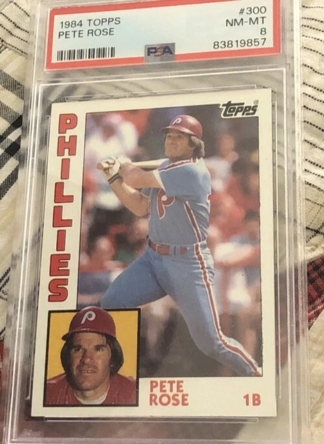 1984 TOPPS 300 Pete Rose PSA 8 Reds Phillies EUR 9,31 - PicClick FR