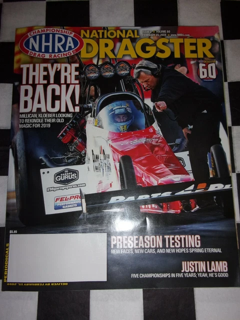 NHRA NATIONAL DRAGSTER Magazine 2019 Drag Racing Issue 2 Vol 60 Feb 15 ...