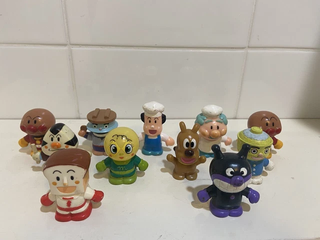 VINTAGE MANGA ANPANMAN anpan man Bread Man Mini rubber Figures $45.00 ...