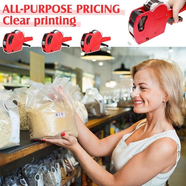 3 PACK 8 Digits Price Tag- Pricing- Label Pricing- Kit with 30 Rolls ...