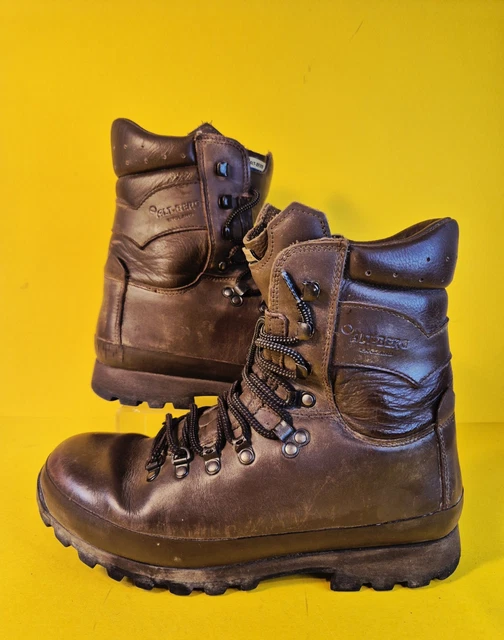 ALTBERG DEFENDER MILITARY Combat Boots Mens UK 9 Brown Leather Vibram ...