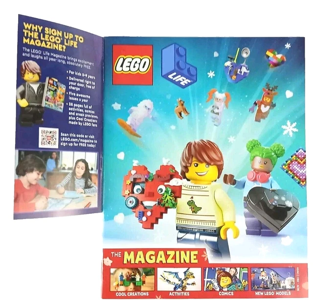 LEGO® LIFE THE Magazine NOV-DEC w Mandalorian mini Poster 2023 CITY Out ...