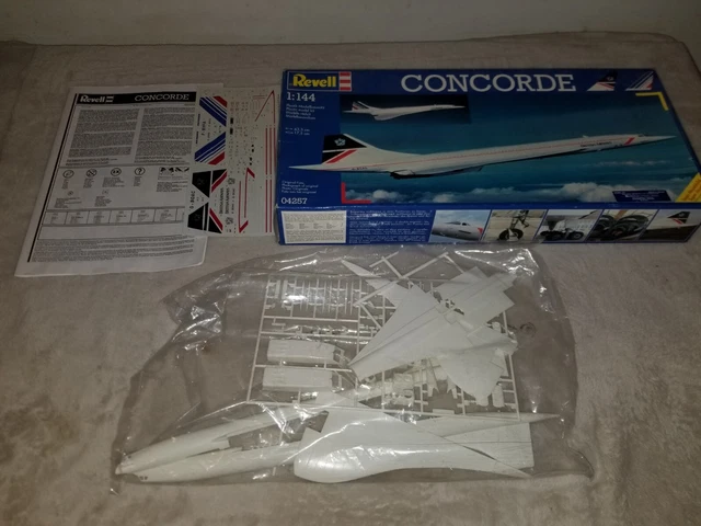 1/144 SCALE, REVELL, Concorde Jet Airplane Model Kit #04257 BN Open Box ...