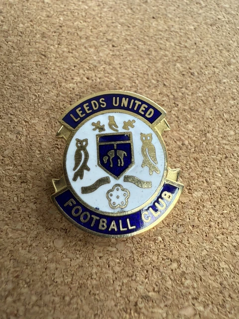 RARE OLD VINTAGE 1980s Leeds United Football Club Enamel Pin Badge ...