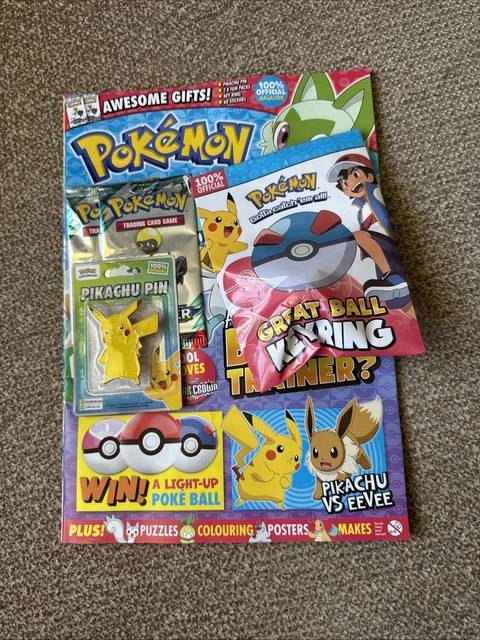 POKEMON MAGAZINE #105 2025 + Fun packs Journey Together cards & Pikachu ...