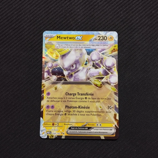 CARTE POKÉMON - Mewtwo EX 058/182 - EV4 Faille Paradoxe - FR - NEUF EUR ...