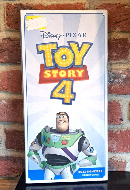 DISNEY PIXAR TOY Story 4 Wooden Wall Height Chart Buzz Lightyear **70cm ...