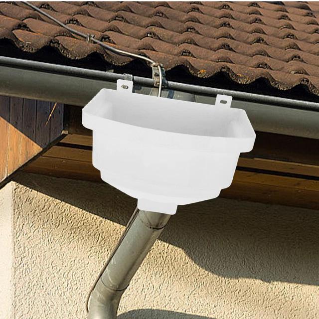 RAINWATER GUTTER DOWNSPOUT Connector Plastic Downspout Drainage ...
