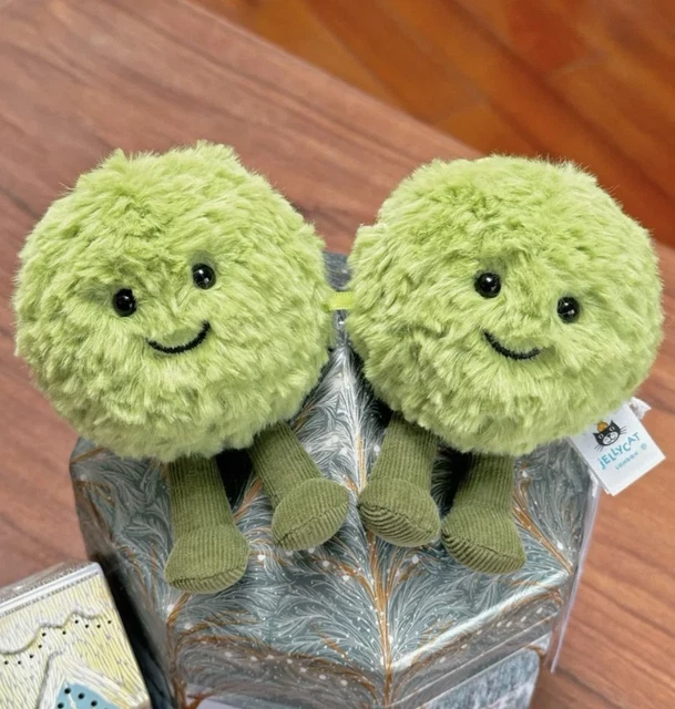 JELLYCAT FUN & Cute 8cm Dot & Peggy Mushy Peas - Perfect Valentine's ...