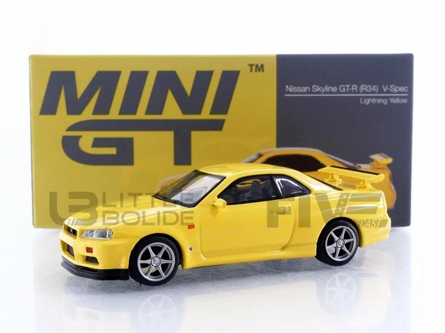 MINI GT 1/64 - Nissan Skyline Gt-R (R34) V-Spec - 1999 Mgt00762-R EUR ...