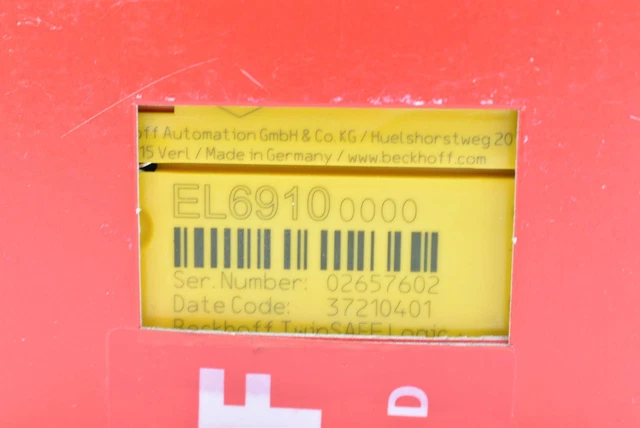 Beckhoff Ethercat Klemme Kommunikations Interface Twinsafe El6910 El 6910 Eur 219 00