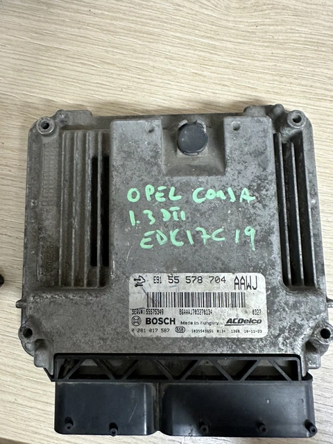 CENTRALINA MOTORE OPEL Corsa 1.3 Mjt Edc17c19 0281017587 EUR 150,00 ...