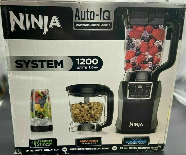 NINJA KITCHEN SYSTEM with Auto IQ Boost With 7-Speed Blender, BL493 ...