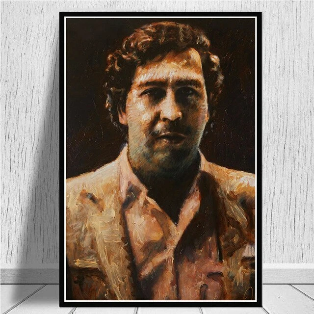 TOILE TABLEAUX PABLO Escobar 50x70 cm EUR 34,99 - PicClick FR