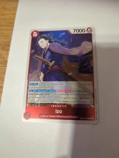 IZO R EB01-002 Memorial Collection ONE PIECE Card Game TCG english Holo Rare EUR 1,19 - PicClick IT
