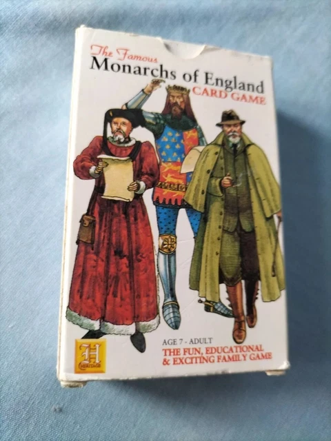 THE FAMOUS MONARCHS of England Playing Card game by Heritage 1993 with ...