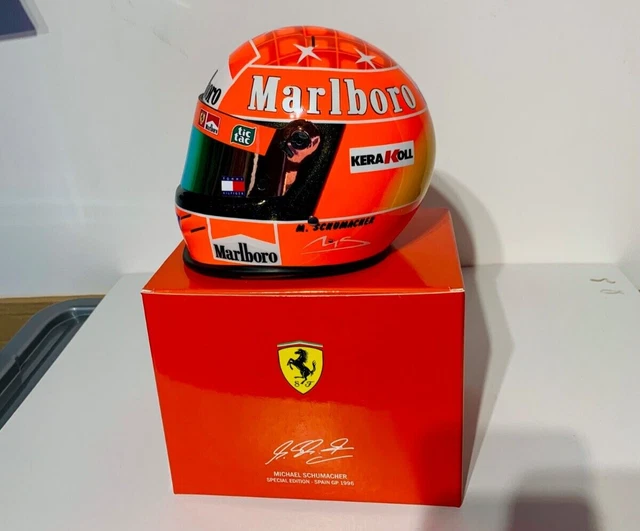 MICHAEL SCHUMACHER 1/2 Ferrari helmet 2000 with conversion £307.52 ...