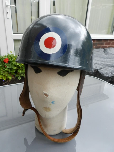 WW2 BMB 1945 DATED RAF DISPATCH RIDERS HELMET sz 7 IN NICE CONDITION £ ...