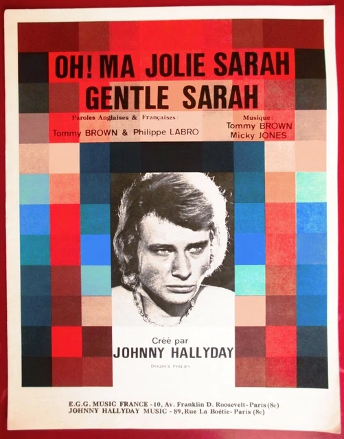 Partition Johnny Hallyday Oh Ma Jolie Sarah Eur 7 50 Picclick Fr