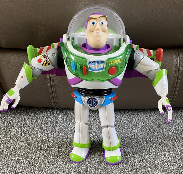 TOY STORY POWER Up Buzz Lightyear Action Figure Light Up Disney Pixar ...