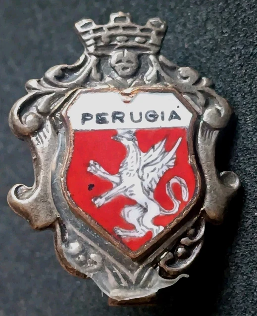 SPILLA PINS DISTINTIVO Stemma Simbolo Badge Logo Crest Turismo Perugia ...