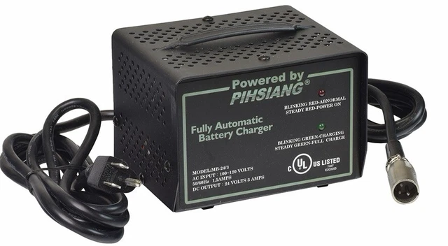 PIHSIANG GENUINE MB-24/3 24volt 3A battery charger Mobility Scooter ...