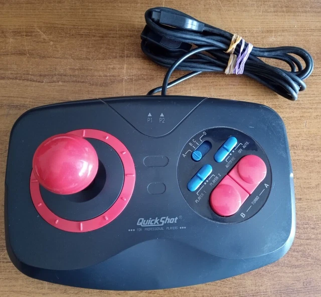 QUICKSHOT 8 BIT Joystick - QS-128F - Atari/Commodore/MSX/Amstrad/Sega ...