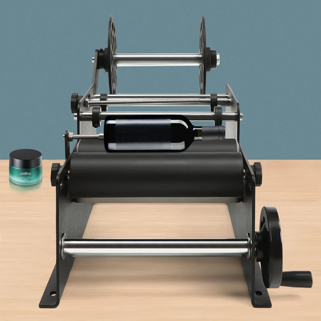 MANUAL LABELING MACHINE Bottle Label Applicator for Round Bottle ...