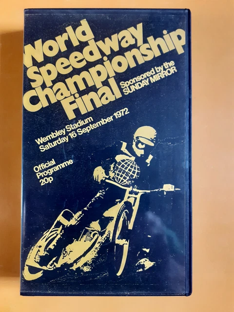 1972 WORLD SPEEDWAY Final Wembley; pre-owned VHS Video Tape; Original ...