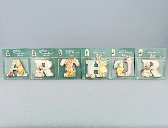 DISNEY CLASSIC POOH'S Alphabet Letters " Arthur " Baby / Child Name ...
