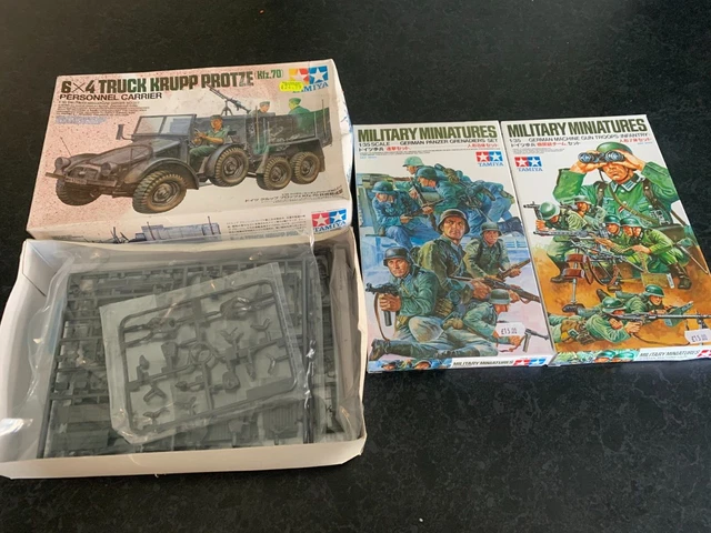 TAMIYA 35317 6X4 Krupp Protze Personnel Carrier 1:35 Military Model Kit ...