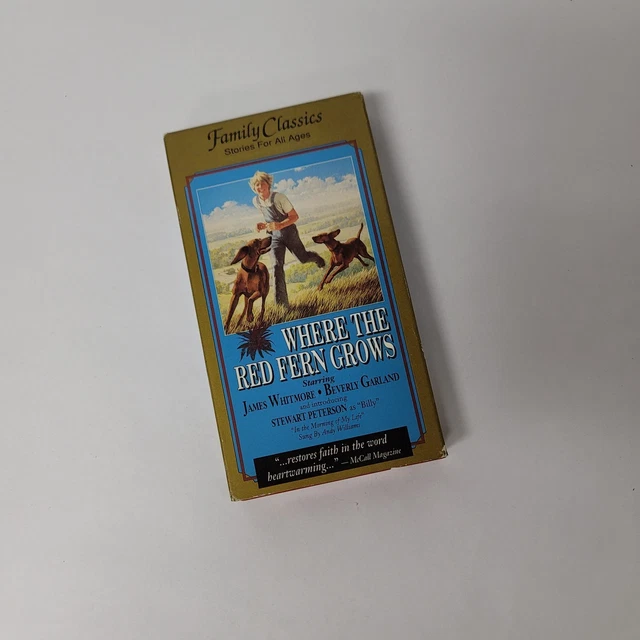 WHERE THE RED Fern Grows VHS James Whitmore Beverly Garland Steward ...