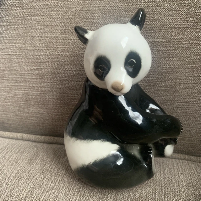 VINTAGE LOMONOSOV PORCELAIN Panda Figurine Made In USSR Decorative ...