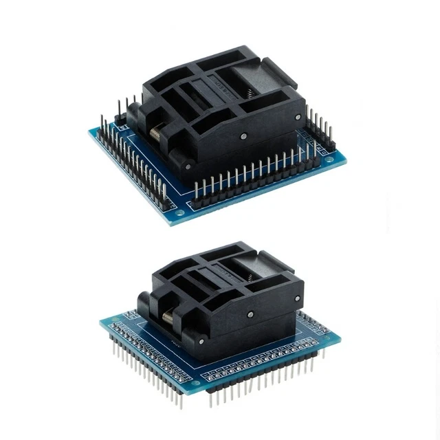 TEST SOCKET PROGRAMMING Adapter Conversion Block For 0.5m QFP64 TQFP64 ...